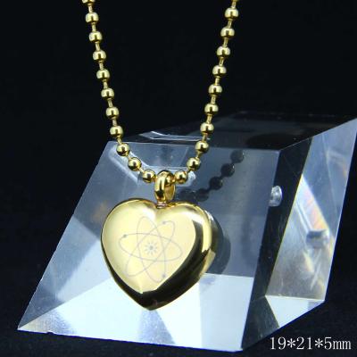 China Fashion Ladies Women Girls Stainless Steel Loving Heart Shapped Necklace Pendant LPH190 for sale