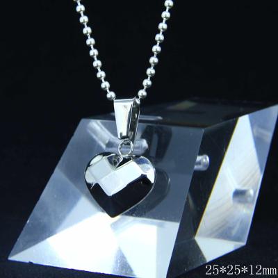 China Fashion Ladies Women Girls Stainless Steel Loving Heart Shapped Necklace Pendant LPH192 for sale