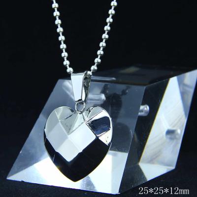 China Fashion Ladies Women Girls Stainless Steel Loving Heart Shapped Necklace Pendant LPH193 for sale