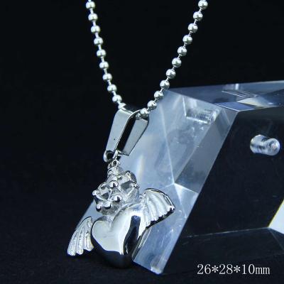 China Fashion Ladies Women Girls Stainless Steel Loving Heart Shapped Necklace Pendant LPH201 for sale