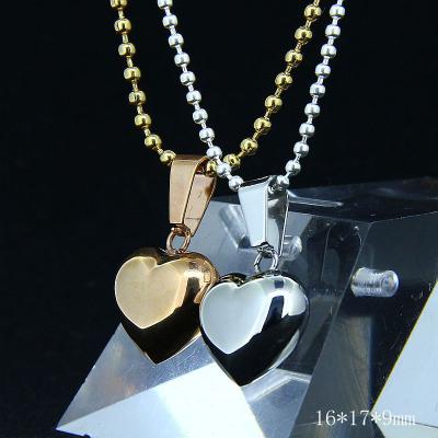 China Fashion Ladies Women Girls Stainless Steel Loving Heart Shapped Necklace Pendant LPH197 for sale