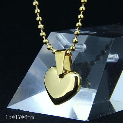 China Fashion Ladies Women Girls Stainless Steel Loving Heart Shapped Necklace Pendant LPH199 for sale