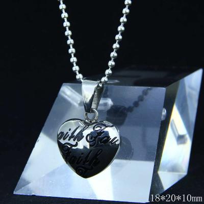 China Fashion Ladies Women Girls Stainless Steel Loving Heart Shapped Necklace Pendant LPH206 for sale
