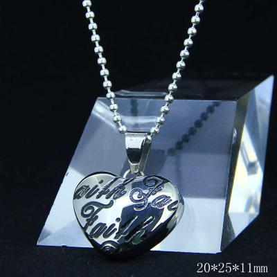 China Fashion Ladies Women Girls Stainless Steel Loving Heart Shapped Necklace Pendant LPH207 for sale