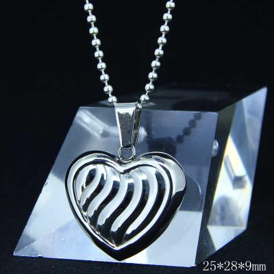 China Fashion Ladies Women Girls Stainless Steel Loving Heart Shapped Necklace Pendant LPH208 for sale
