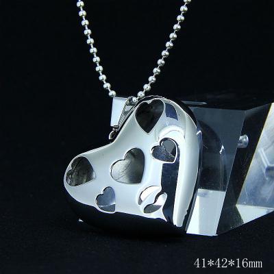 China Fashion Ladies Women Girls Stainless Steel Loving Heart Shapped Necklace Pendant LPH212 for sale