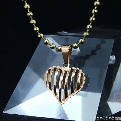 China Fashion Ladies Women Girls Stainless Steel Loving Heart Shapped Necklace Pendant LPH214 for sale
