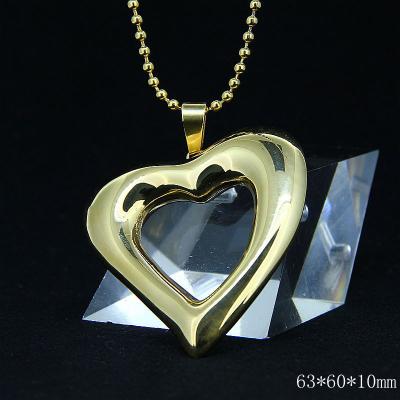 China Fashion Ladies Women Girls Stainless Steel Loving Heart Shapped Necklace Pendant LPH216-2 for sale
