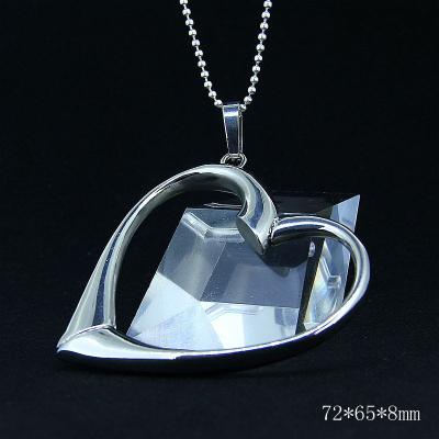 China Fashion Ladies Women Girls Stainless Steel Loving Heart Shapped Necklace Pendant LPH217 for sale