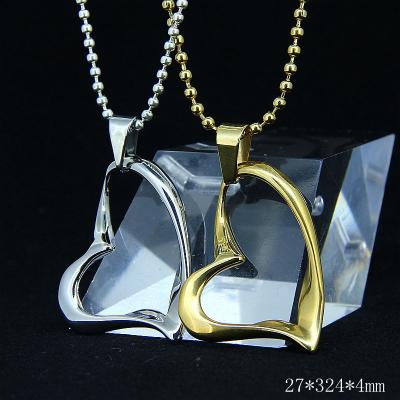 China Fashion Ladies Women Girls Stainless Steel Loving Heart Shapped Necklace Pendant LPH218 for sale