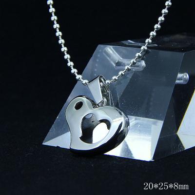 China Fashion Ladies Women Girls Stainless Steel Loving Heart Shapped Necklace Pendant LPH221 for sale