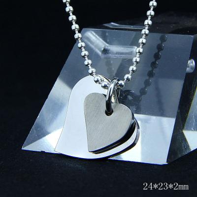 China Fashion Ladies Women Girls Stainless Steel Loving Heart Shapped Necklace Pendant LPH222 for sale