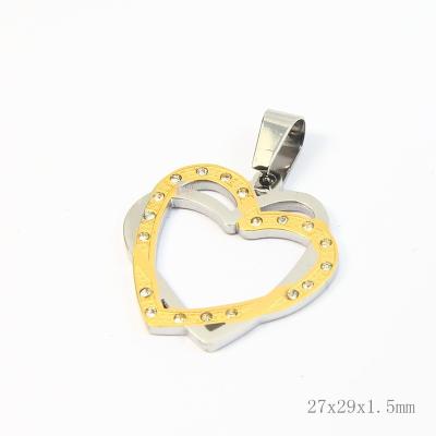 China Fashion Ladies Women Girls Stainless Steel Loving Heart Shapped Necklace Pendant LPH236-1 for sale