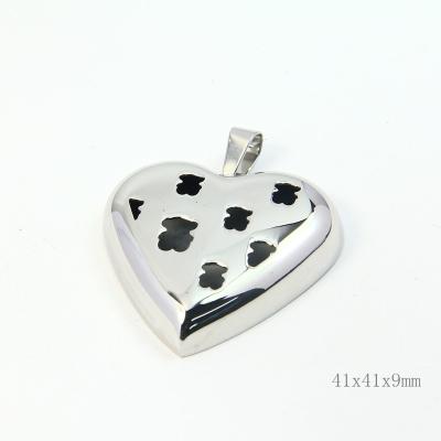 China Fashion Ladies Women Girls Stainless Steel Loving Heart Shapped Necklace Pendant LPH234 for sale