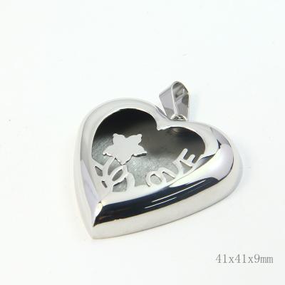 China Fashion Ladies Women Girls Stainless Steel Loving Heart Shapped Necklace Pendant LPH228 for sale