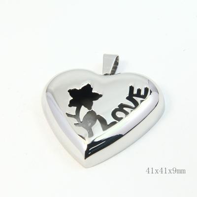 China Fashion Ladies Women Girls Stainless Steel Loving Heart Shapped Necklace Pendant LPH233 for sale