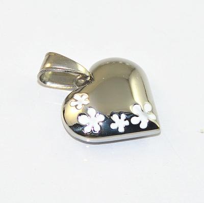 China Fashion Ladies Women Girls Stainless Steel Loving Heart Shapped Necklace Pendant LPH245-2 for sale