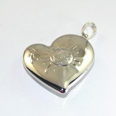 China Fashion Ladies Women Girls Stainless Steel Loving Heart Shapped Necklace Pendant LPH246 for sale