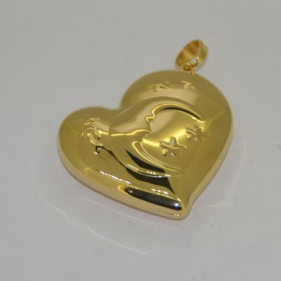 China Fashion Ladies Women Girls Stainless Steel Loving Heart Shapped Necklace Pendant LPH247-1 for sale