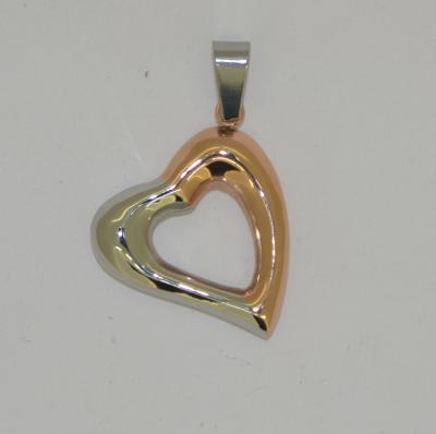 China Fashion Ladies Women Girls Stainless Steel Loving Heart Shapped Necklace Pendant LPH252-3 for sale