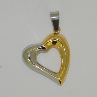 China Fashion Ladies Women Girls Stainless Steel Loving Heart Shapped Necklace Pendant LPH252-2 for sale