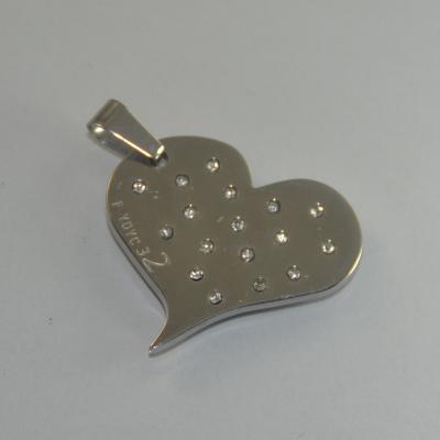 China Fashion Ladies Women Girls Stainless Steel Loving Heart Shapped Necklace Pendant LPH253 for sale