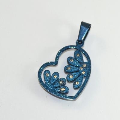 China Fashion Ladies Women Girls Stainless Steel Loving Heart Shapped Necklace Pendant LPH262-2 for sale