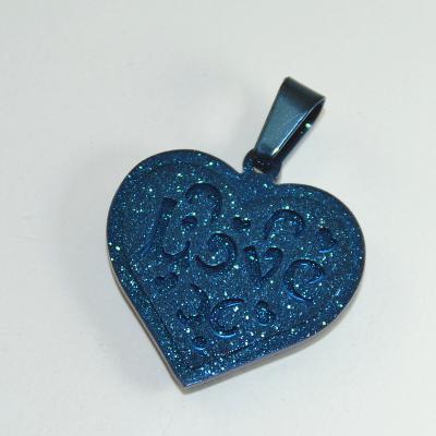 China Fashion Ladies Women Girls Stainless Steel Loving Heart Shapped Necklace Pendant LPH259 for sale