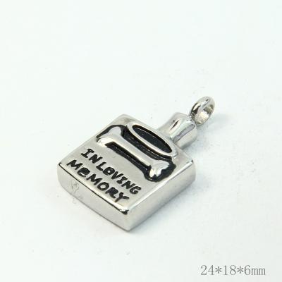 China Fashion New Unique Design Stainless Steel Perfume Bottle Chain Necklace Pendant LPP50 for sale