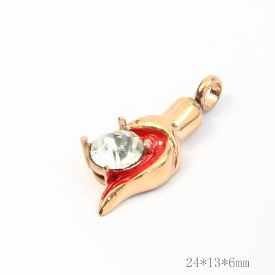 China Fashion New Unique Design Stainless Steel Perfume Bottle Chain Necklace Pendant LPP03-4 for sale