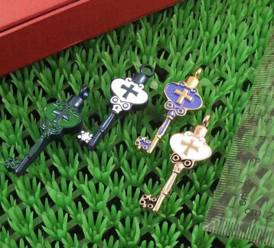 China Mixture Styles Lock Key Skull Animal Zordiac Letter Flower Necklace Pendant LPP0495-2 for sale