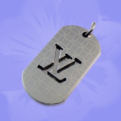 China 316L Stainless Steel Rectangle Square Shaped Necklace Pendant LPS0028 for sale