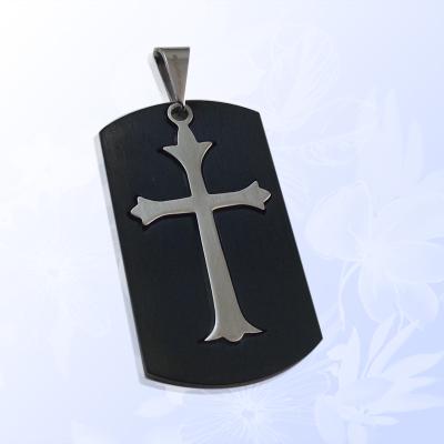 China 316L Stainless Steel Rectangle Square Shaped Necklace Pendant LPS0052-2 for sale