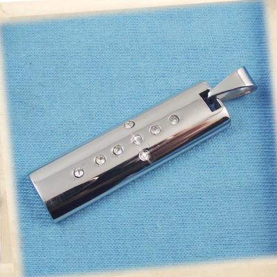 China 316L Stainless Steel Rectangle Square Shaped Necklace Pendant LPS0057 for sale