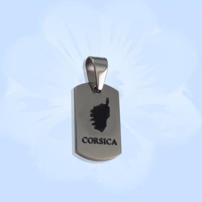 China 316L Stainless Steel Rectangle Square Shaped Necklace Pendant LPS0197-2 for sale
