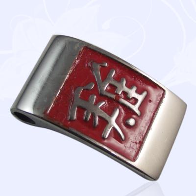 China 316L Stainless Steel Rectangle Square Shaped Necklace Pendant LPS0221 for sale