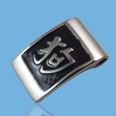 China 316L Stainless Steel Rectangle Square Shaped Necklace Pendant LPS0222 for sale