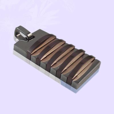 China 316L Stainless Steel Rectangle Square Shaped Necklace Pendant LPS0161-3 for sale