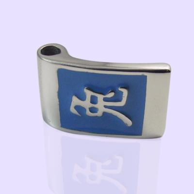 China 316L Stainless Steel Rectangle Square Shaped Necklace Pendant LPS0217 for sale