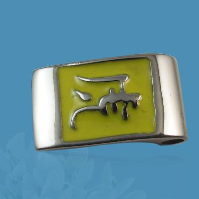 China 316L Stainless Steel Rectangle Square Shaped Necklace Pendant LPS0219 for sale