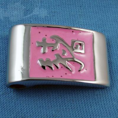 China 316L Stainless Steel Rectangle Square Shaped Necklace Pendant LPS0220 for sale