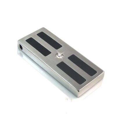 China 316L Stainless Steel Rectangle Square Shaped Necklace Pendant LPS0158 for sale
