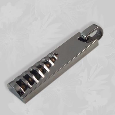 China 316L Stainless Steel Rectangle Square Shaped Necklace Pendant LPS0159 for sale