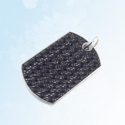 China 316L Stainless Steel Rectangle Square Shaped Necklace Pendant LPS0084 for sale