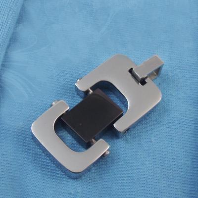 China 316L Stainless Steel Rectangle Square Shaped Necklace Pendant LPS0171 for sale