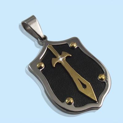 China 316L Stainless Steel Rectangle Square Shaped Necklace Pendant LPS0147-2 for sale