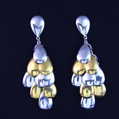 China Classic 316L Stainless Steel Fashion Jewelry Earrings Chandelier Tassel Earrings LEP16 for sale