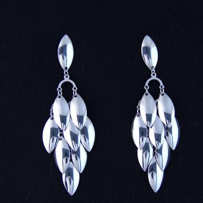 China Classic 316L Stainless Steel Fashion Jewelry Earrings Chandelier Tassel Earrings LEP17 for sale