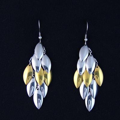 China Classic 316L Stainless Steel Fashion Jewelry Earrings Chandelier Tassel Earrings LEP18 for sale