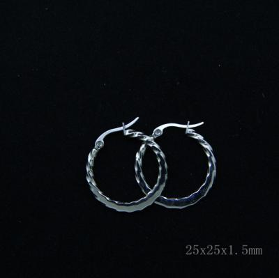 China Classic 316L Stainless Steel Fashion Jewelry Earrings Hoops Earrings LEH34 for sale